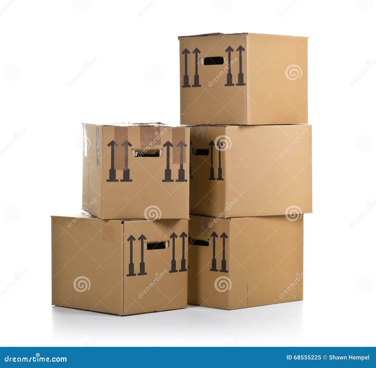 Moving carton boxes stack stock image. Image of relocating - 68555225