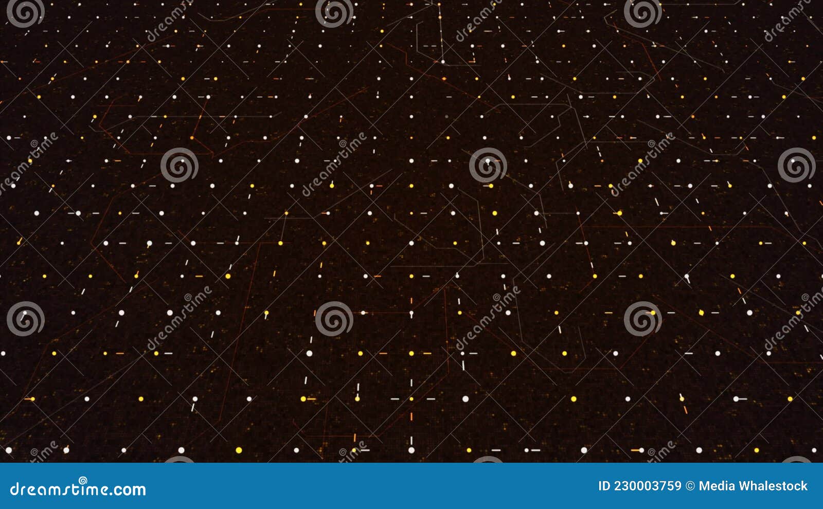 Moving Chip in Computer Board. Animation. Virtual Circuit with Moving ...