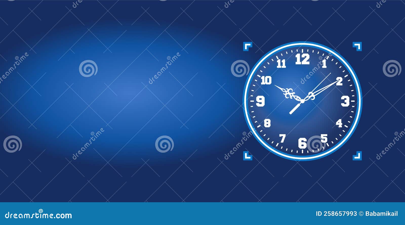 Moving Clock Vector Background Illustration. the Concept of Time always ...