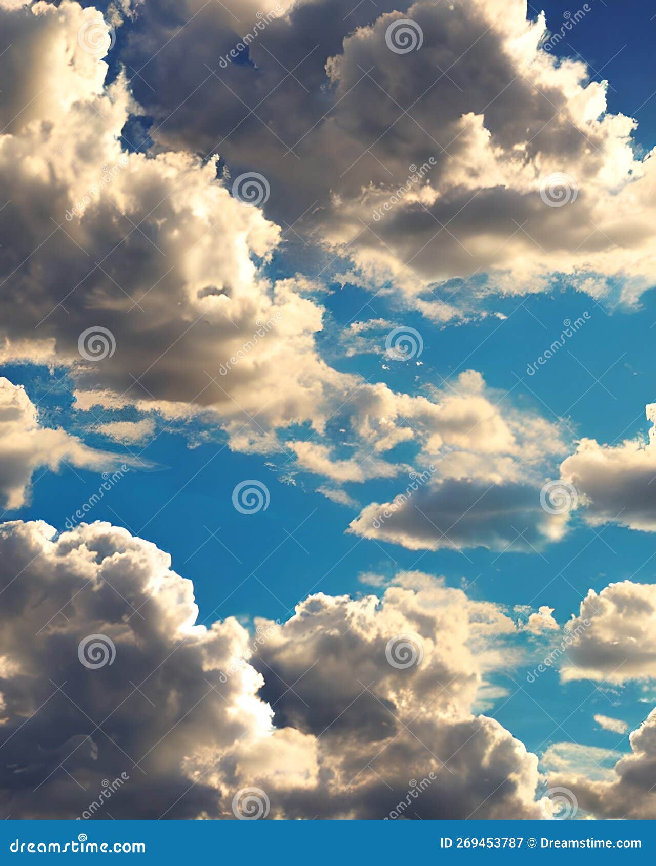 Moving Clouds and Skies Background Stock Illustration - Illustration of ...