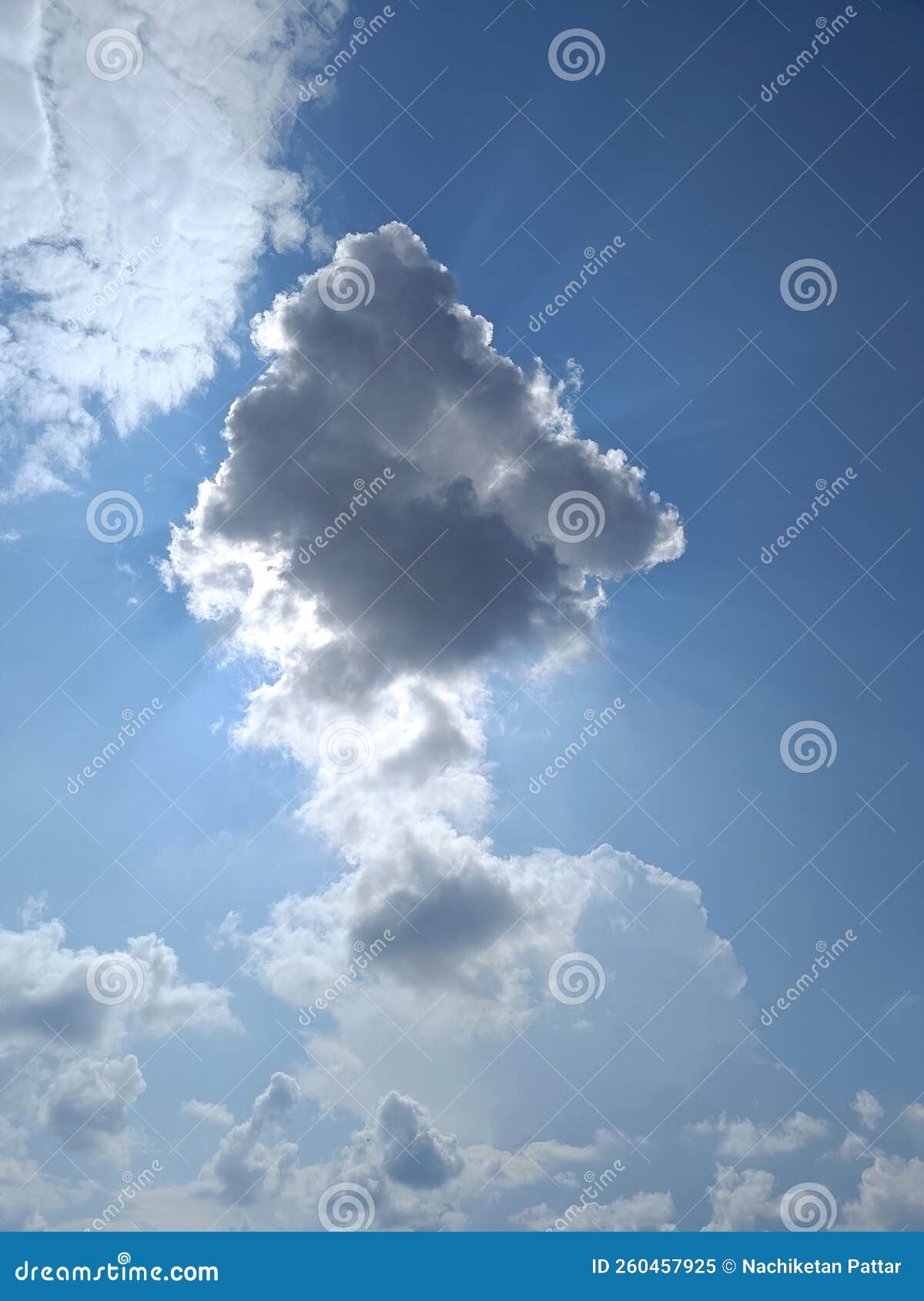 Moving Clouds in the Sky, Behind Sun Stock Image - Image of dawn, line ...