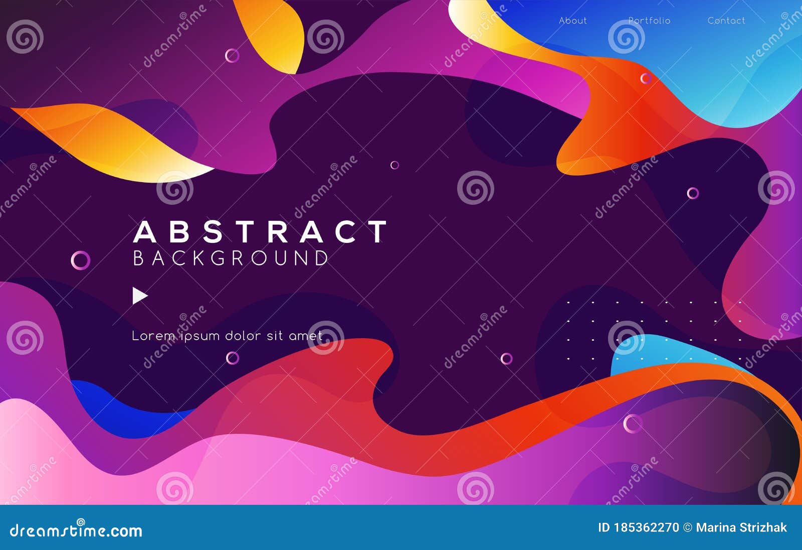 Moving Colorful Abstract Background. Dynamic Effect. Vector ...