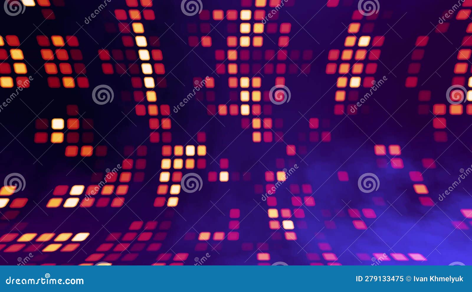 Moving Colorful Disco Digital Background Stock Video - Video of vibrant ...