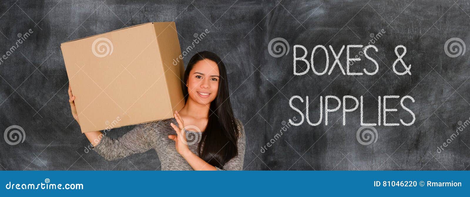 Moving Company Helping People Stock Photo - Image of boxes, female ...