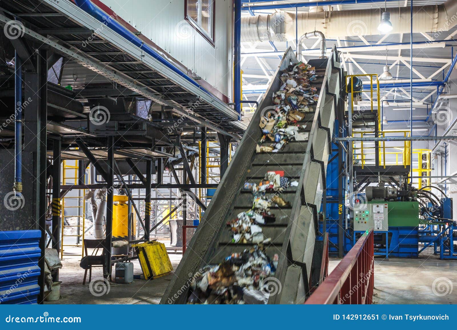 Sorting Of Garbage Types. Concept Of Zero Pollution And Eco-friendly ...