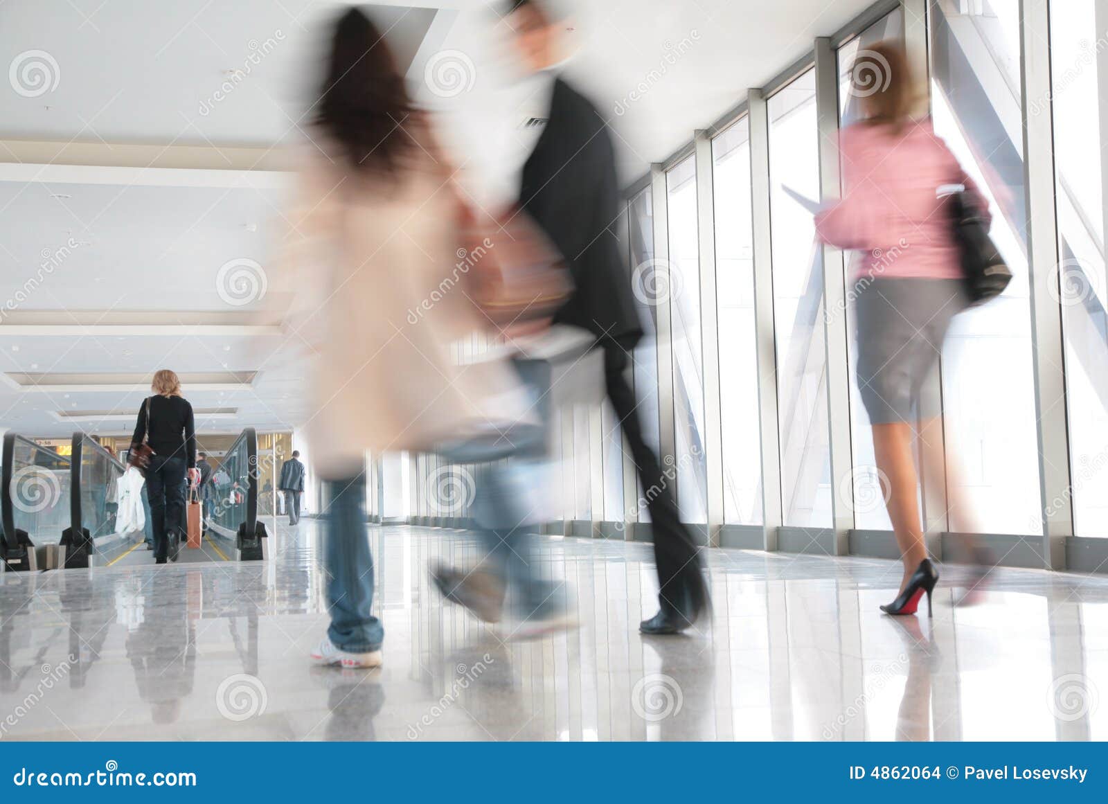Moving crowd. stock photo. Image of metro, journey, hour - 4862064