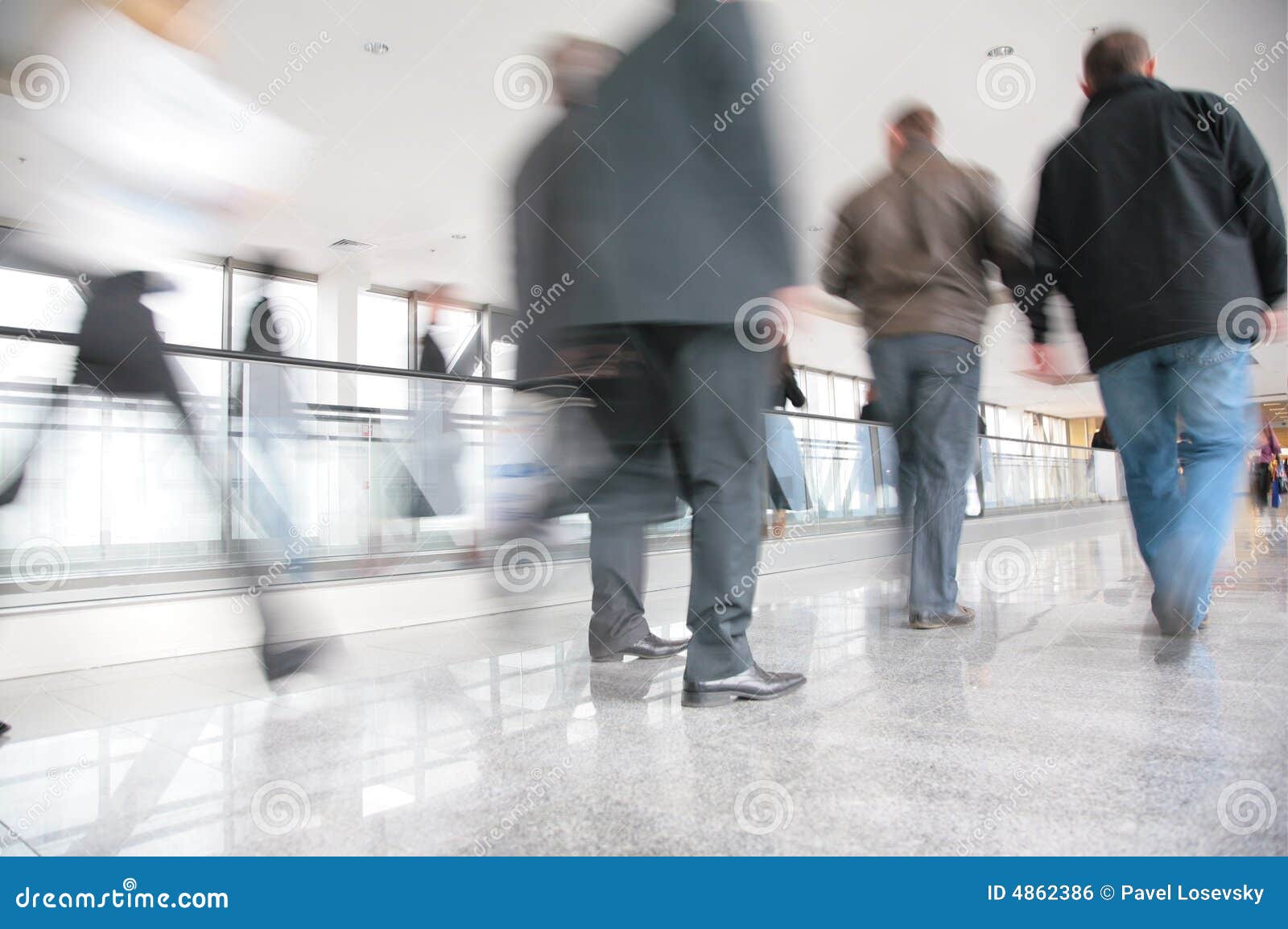 Moving crowd. stock photo. Image of hall, group, blurred - 4862386