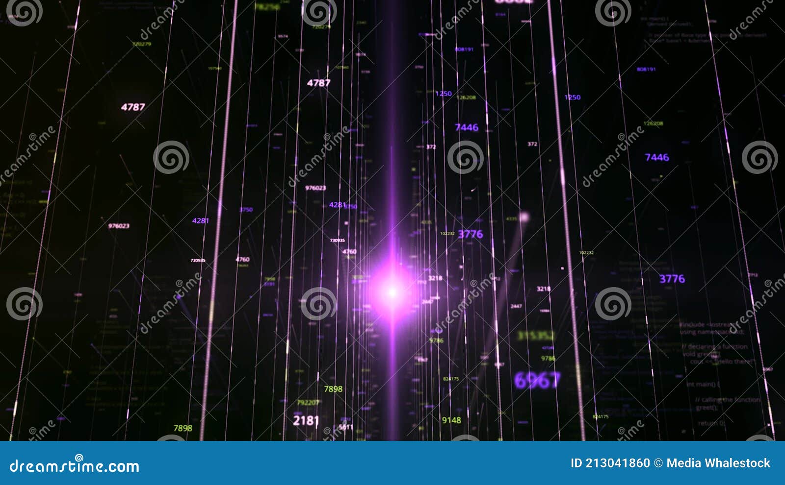 Moving through Cyberspace into Light. Animation Stock Footage - Video ...