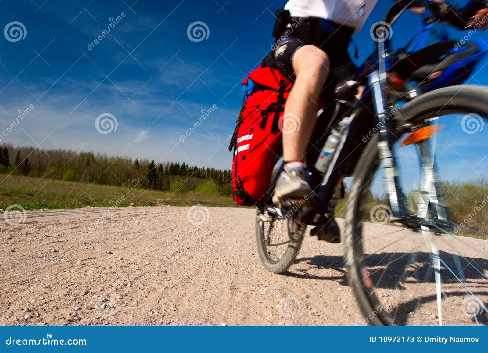Moving cyclist stock image. Image of cross, back, offroad - 10973173