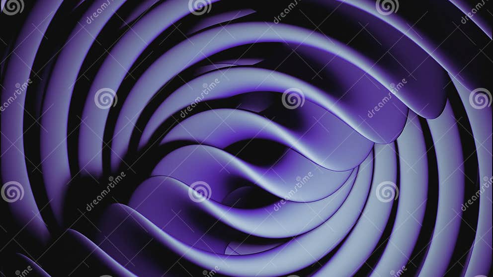 Moving 3d Lines with Bends in Abstract Spiral. Design. Abstract Spiral ...