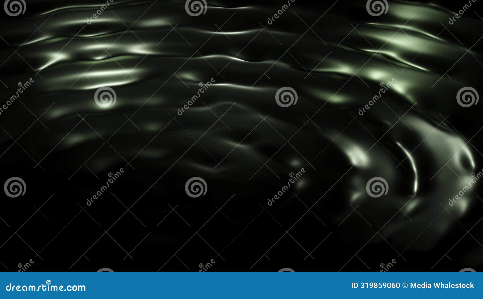 Moving 3d Ripples on Surface of Liquid in Dark. Design. Circular Waves ...