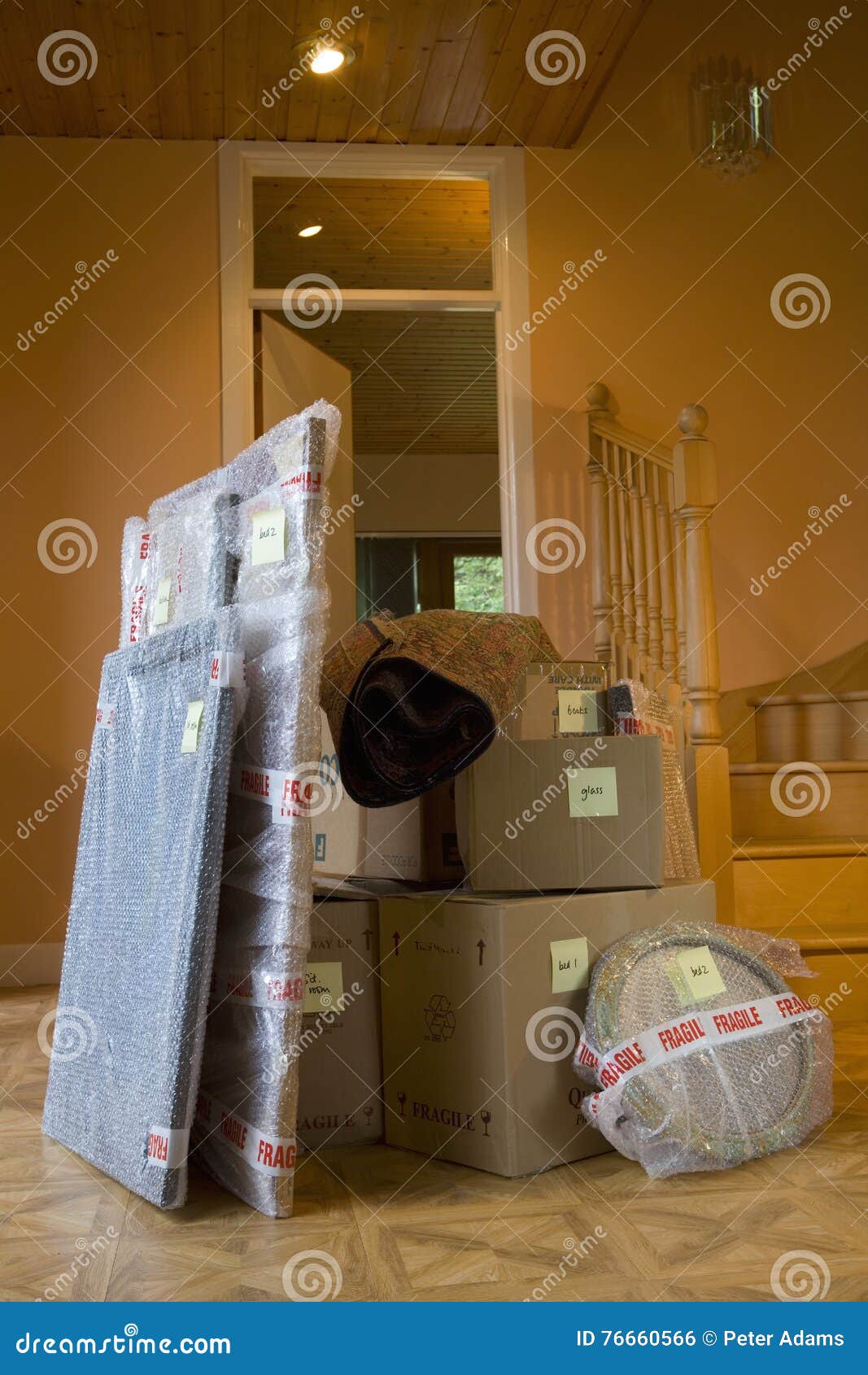 Moving day stock photo. Image of items, mirror, change - 76660566