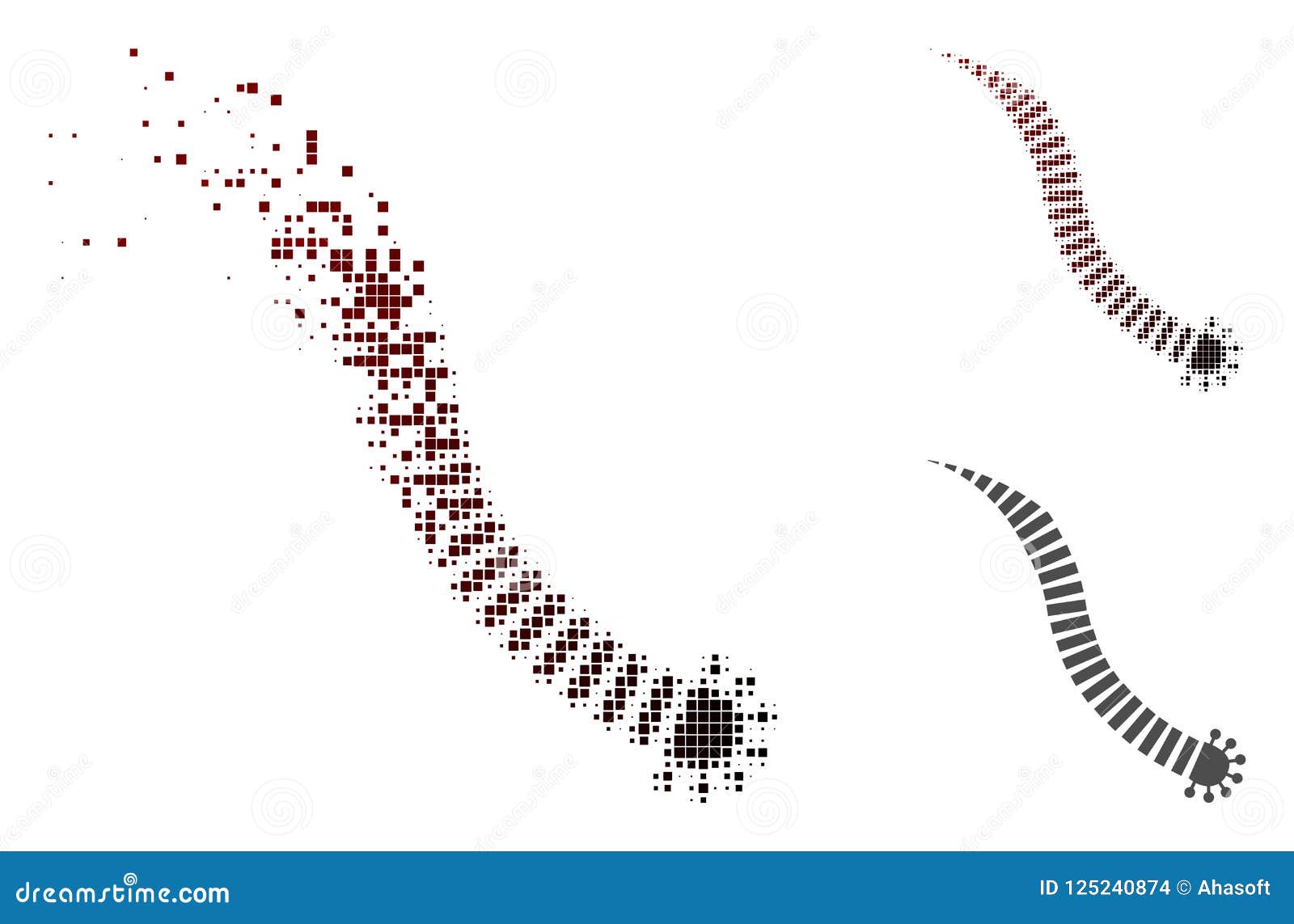 Moving Dot Halftone Parasite Worm Icon Stock Vector - Illustration of ... Moving Dot Halftone Parasite Worm Icon Stock Vector - Illustration of ...