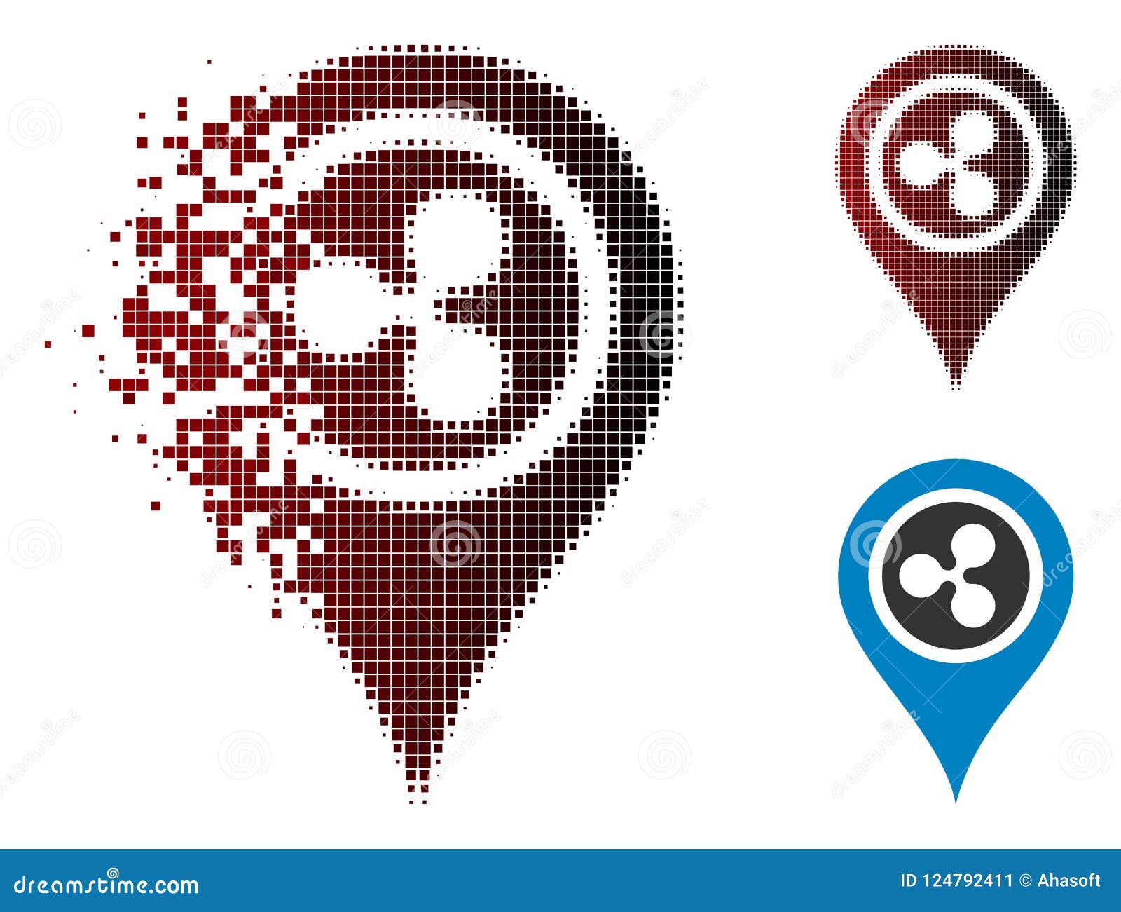 Moving Dot Halftone Ripple Map Marker Icon Stock Vector - Illustration ... Moving Dot Halftone Ripple Map Marker Icon Stock Vector - Illustration ...