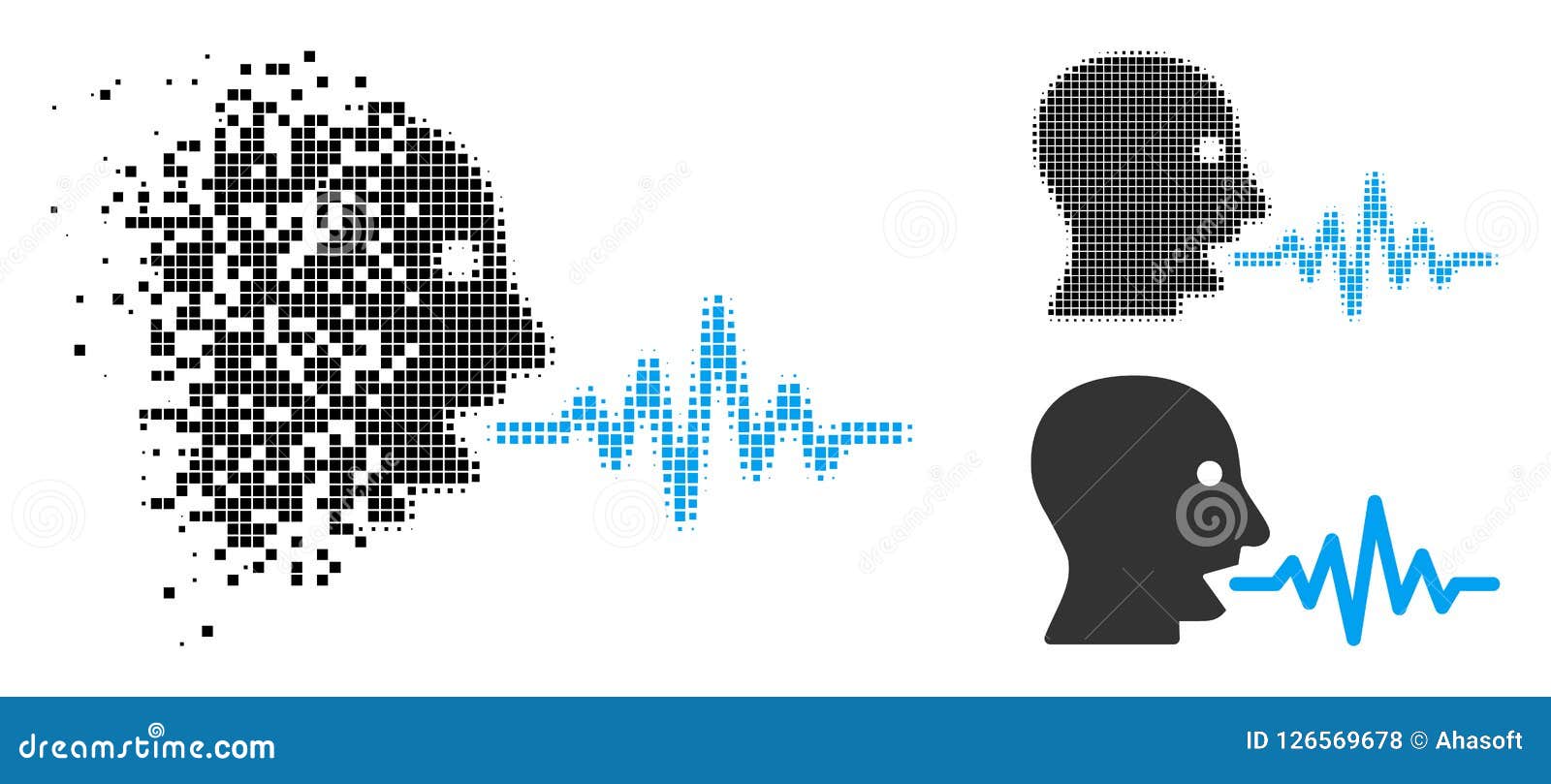 Moving Dot Halftone Talking User Signal Icon Stock Vector ... Moving Dot Halftone Talking User Signal Icon Stock Vector ...