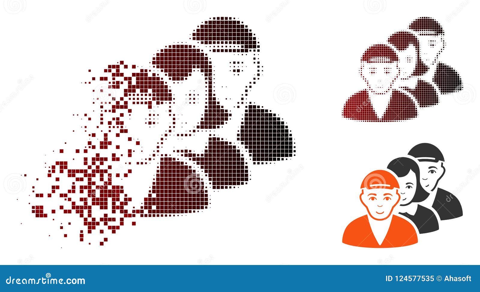 Moving Dotted Halftone People Queue Icon Stock Vector - Illustration of ... Moving Dotted Halftone People Queue Icon Stock Vector - Illustration of ...