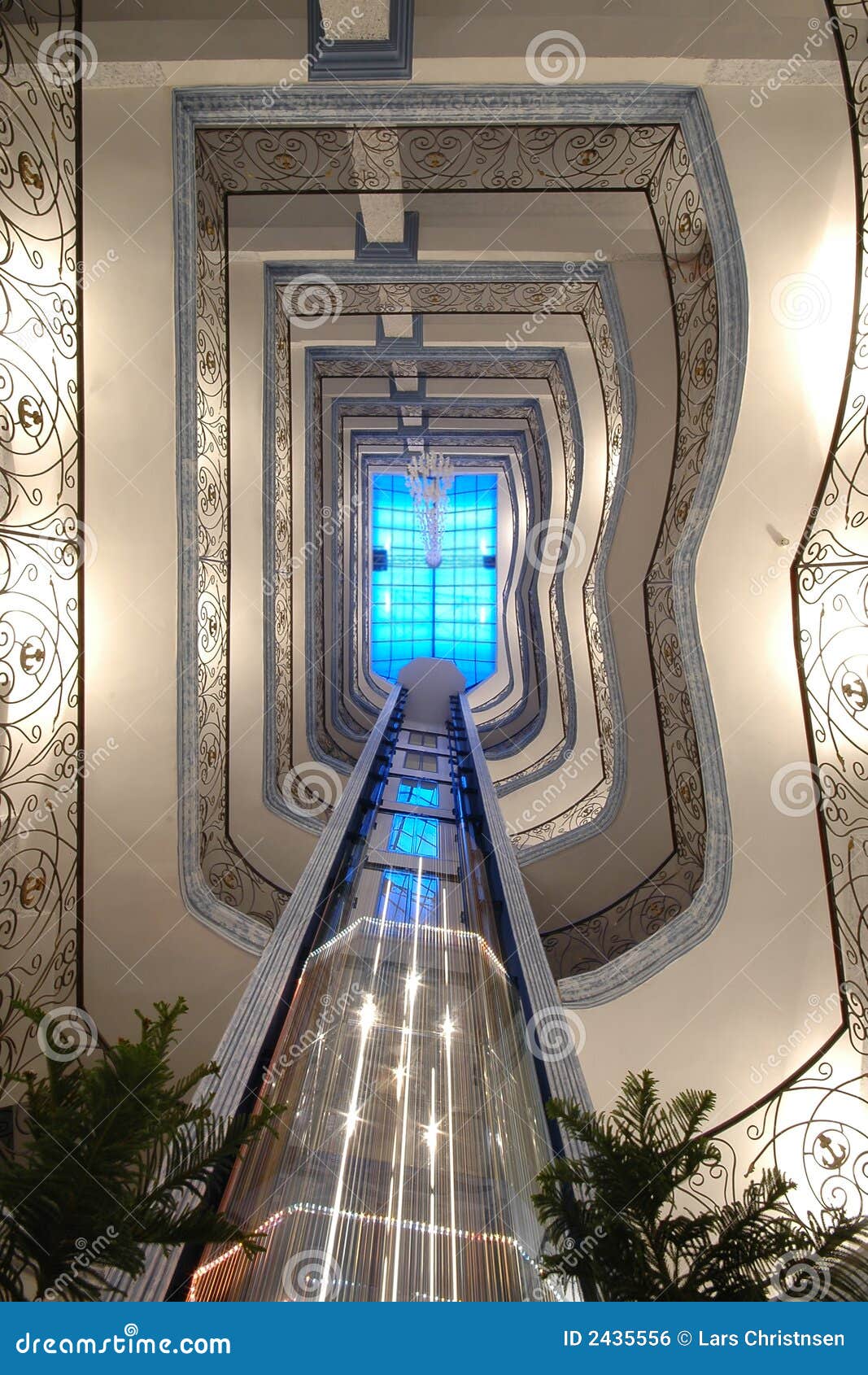 Moving elevator stock photo. Image of elevator, lift, lamp - 2435556