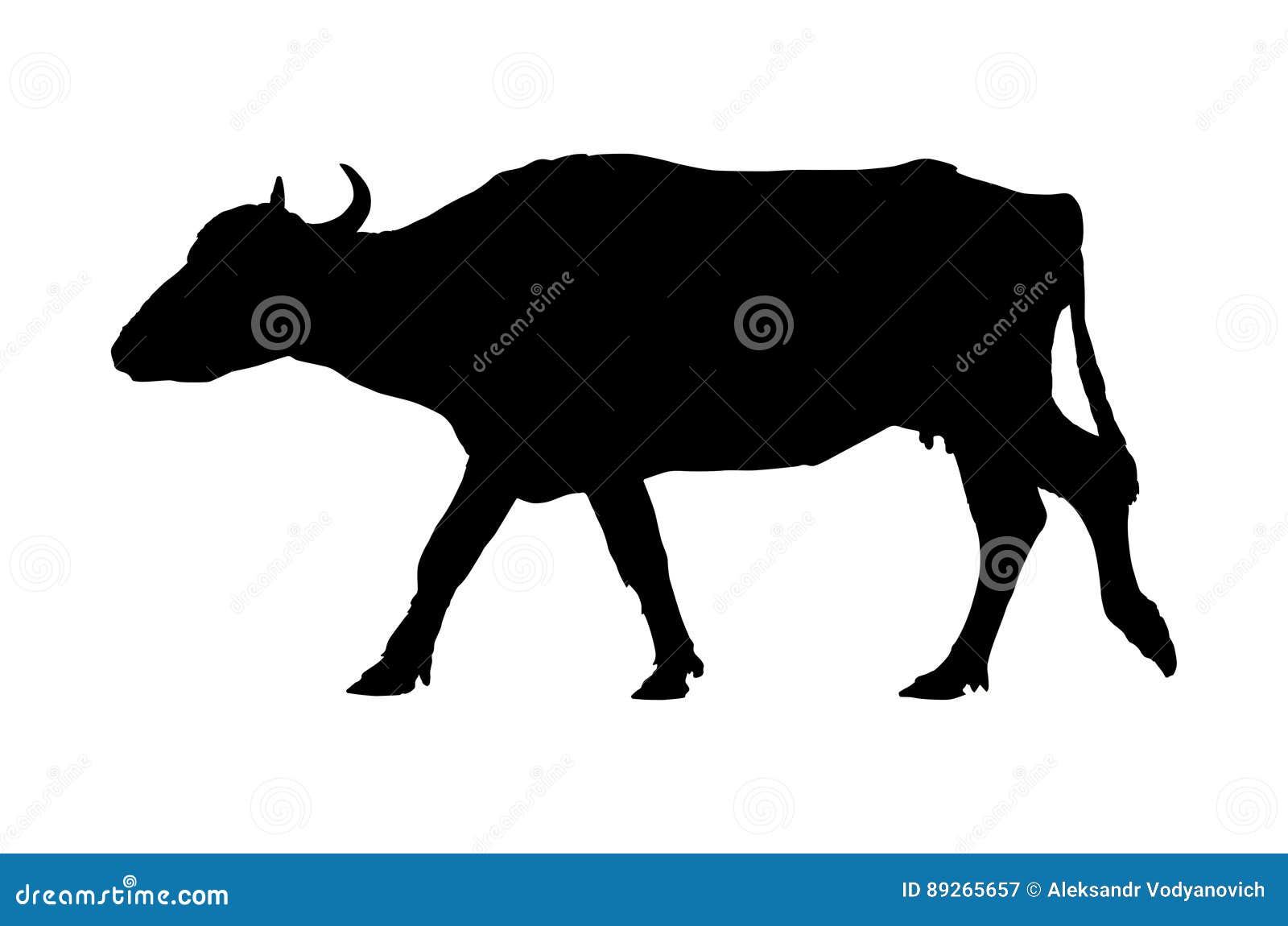 Moving figure of a Buffalo stock illustration. Illustration of homemade ...