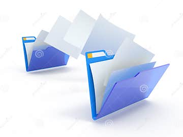 Moving files. stock illustration. Illustration of documents - 19571702