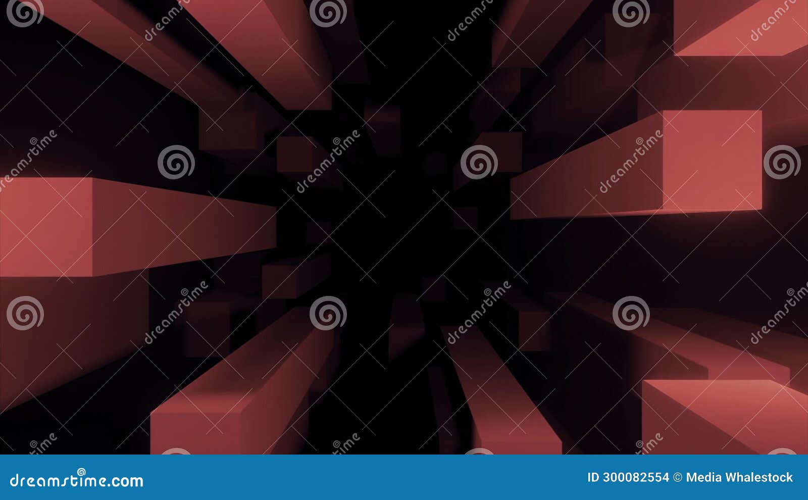 Moving Flow of Rectangular 3d Lines. Design. Geometric 3d Lines Move in ...