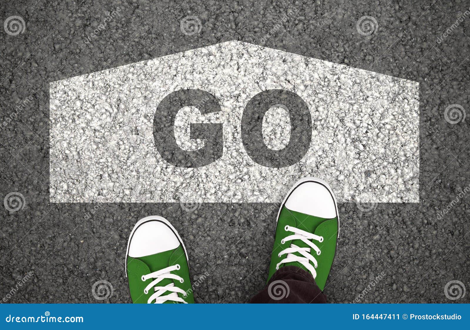 Moving Forward, Man Making the First Step Stock Image - Image of green ...