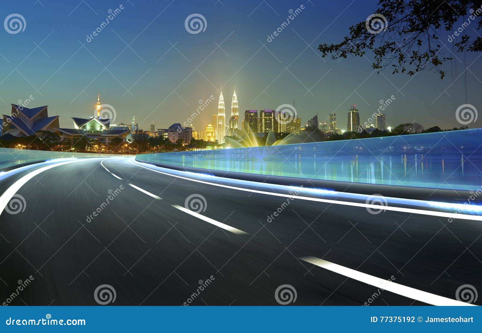 Moving Forward Motion Blur Background with Cityscape Stock Photo ...