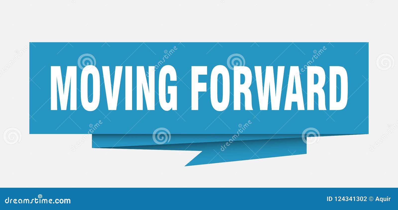 Moving forward stock vector. Illustration of notice - 124341302