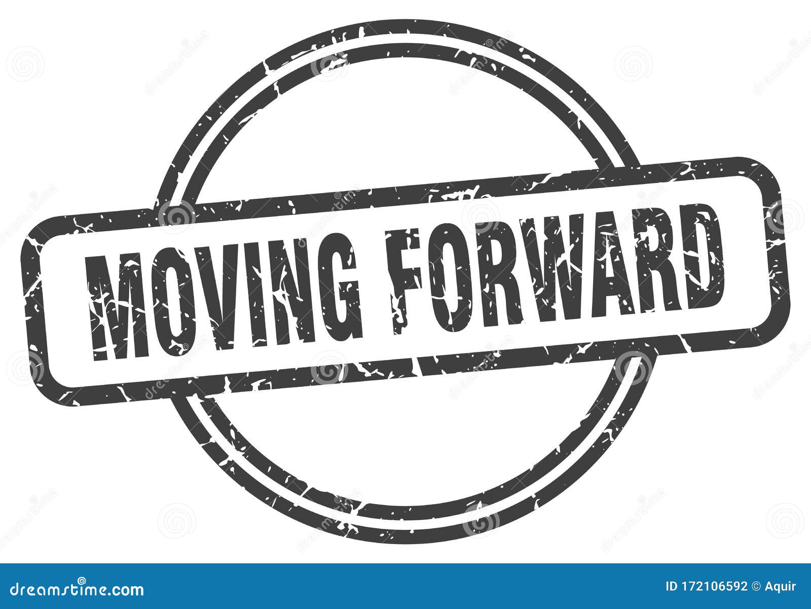 Moving Forward Stamp. Moving Forward Round Grunge Sign Stock Vector ...