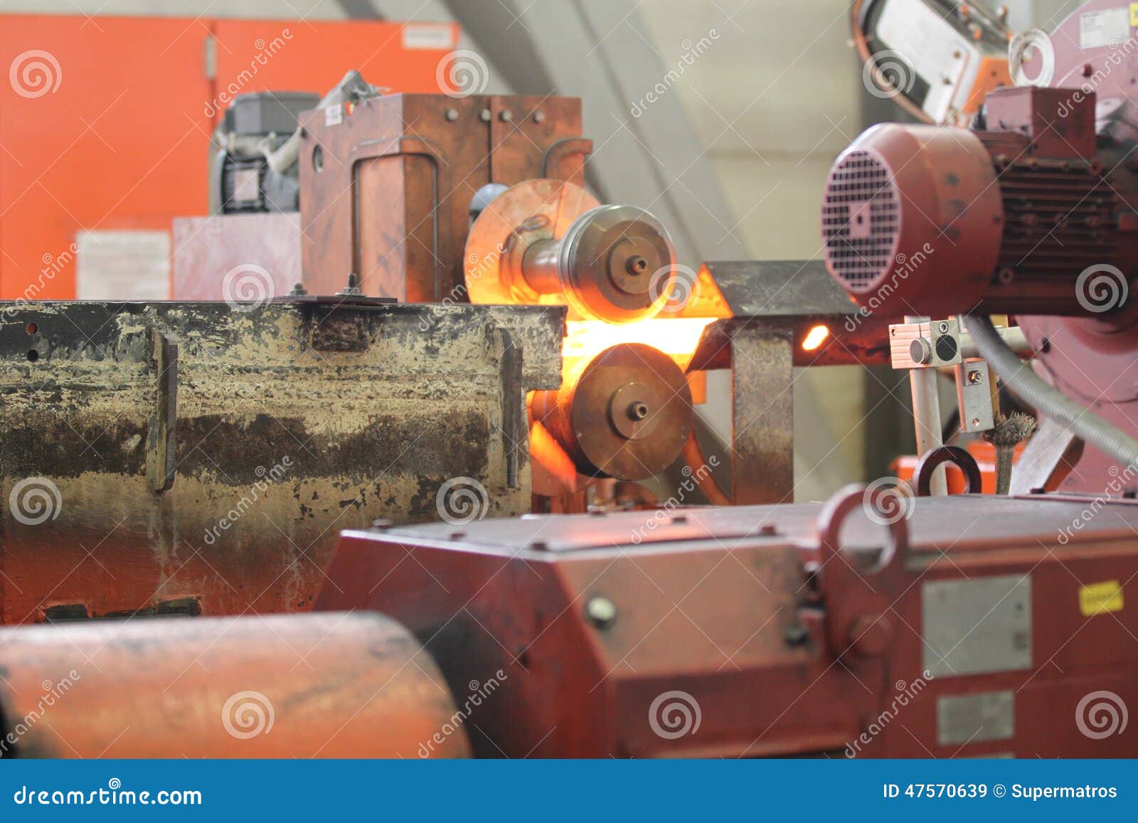 Moving the Heated Metal Rod Stock Image - Image of moving, metal: 47570639
