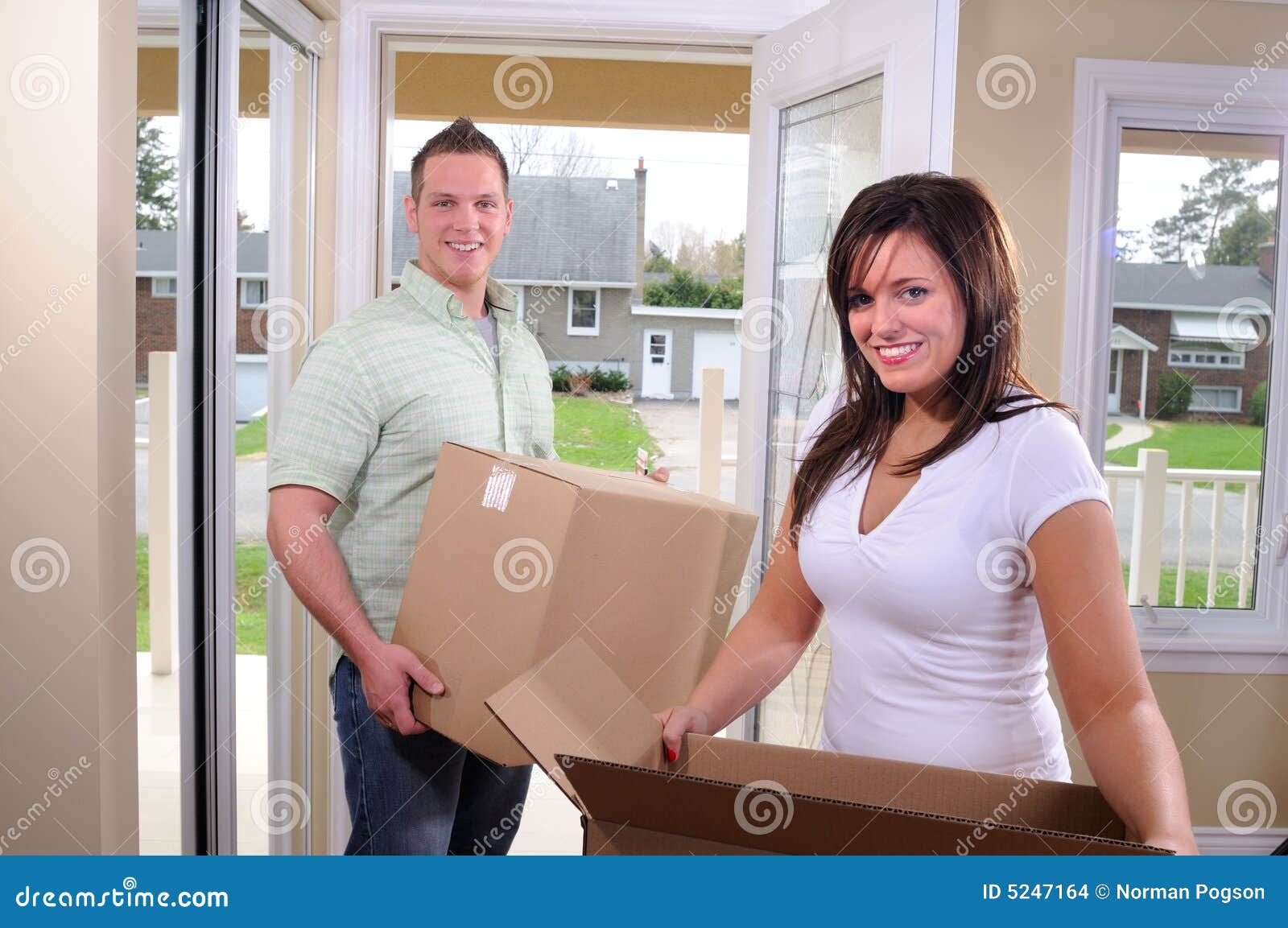 Moving House stock photo. Image of indoor, interior, handsome - 5247164