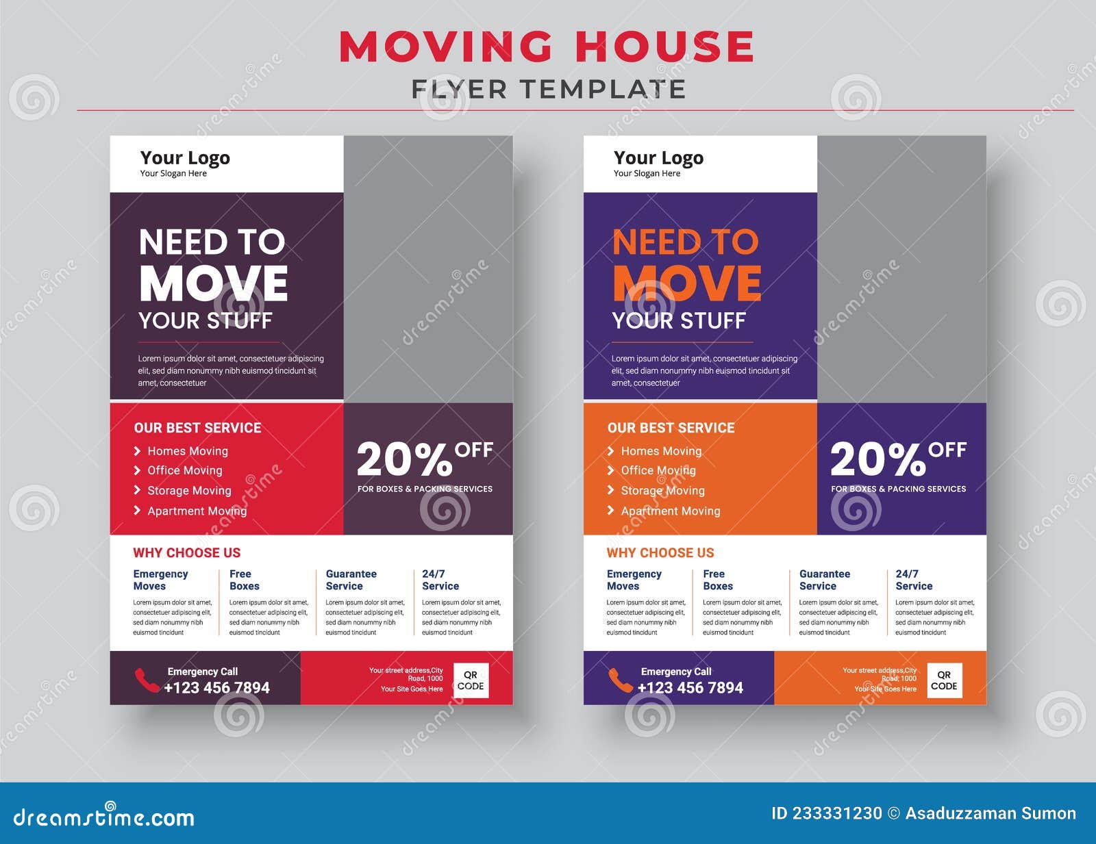 Moving House Flyer Templates, Need To Move Flyer, Moving Made Fast and ...