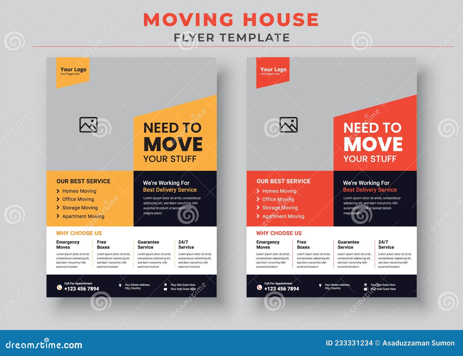 Moving House Flyer Templates, Need To Move Flyer, Moving Made Fast and ...