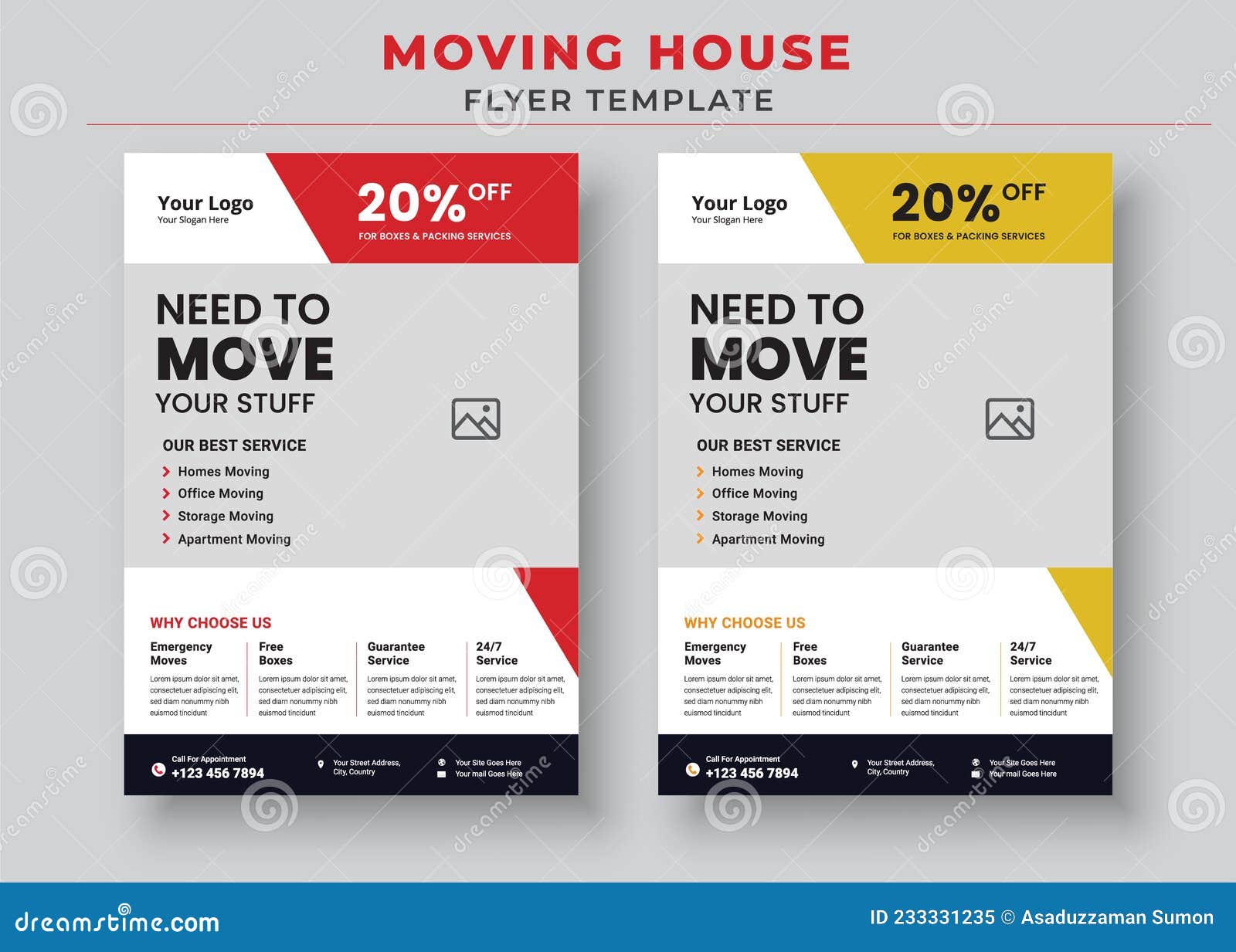 Moving House Flyer Templates, Need To Move Flyer, Moving Made Fast and ...