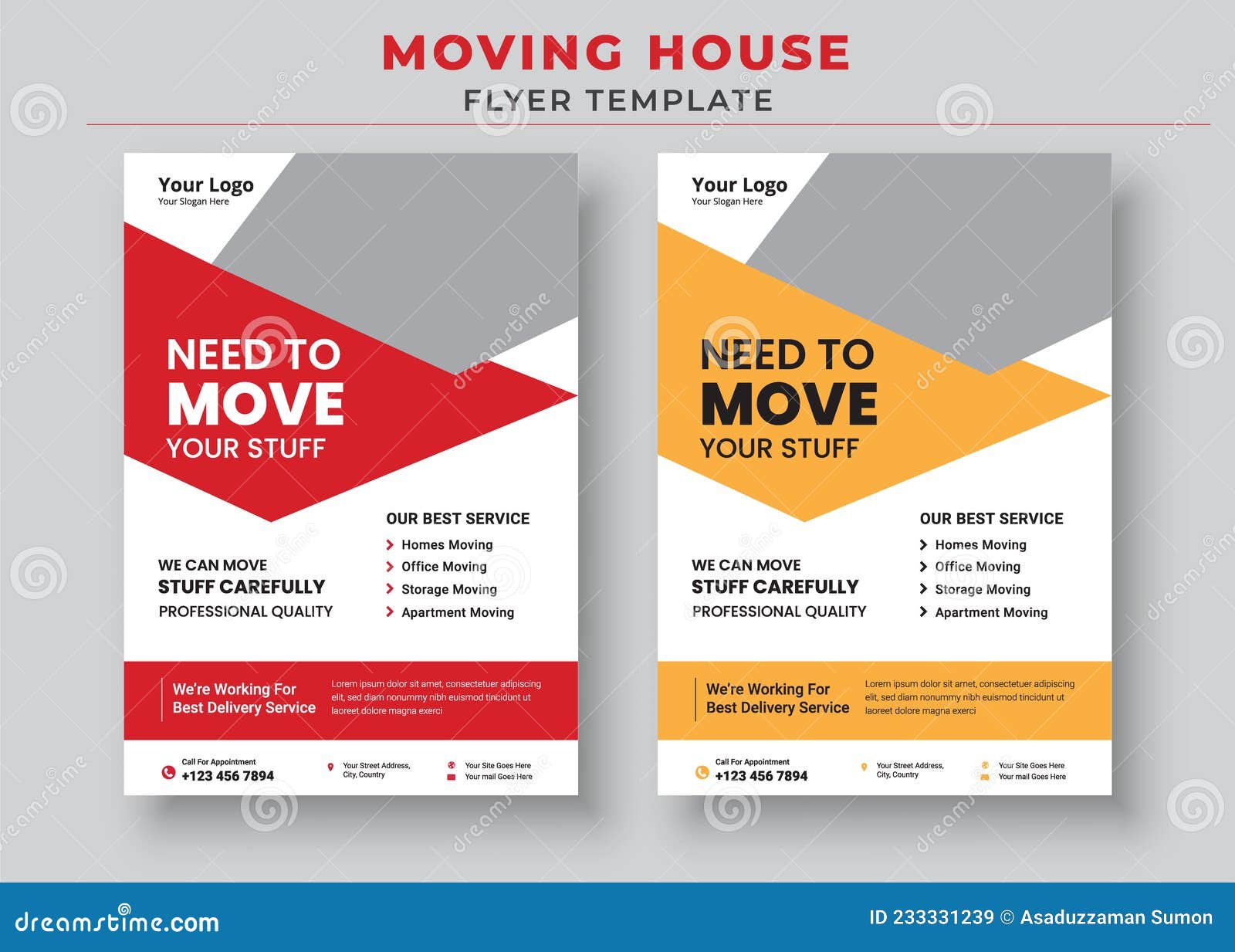 Moving House Flyer Templates, Need To Move Flyer, Moving Made Fast and ...