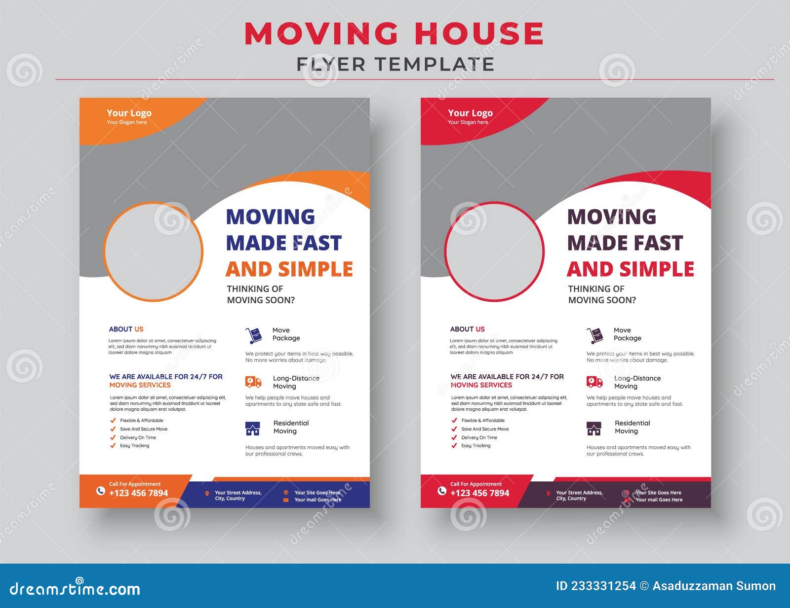Moving House Flyer Templates, Need To Move Flyer, Moving Made Fast and ...