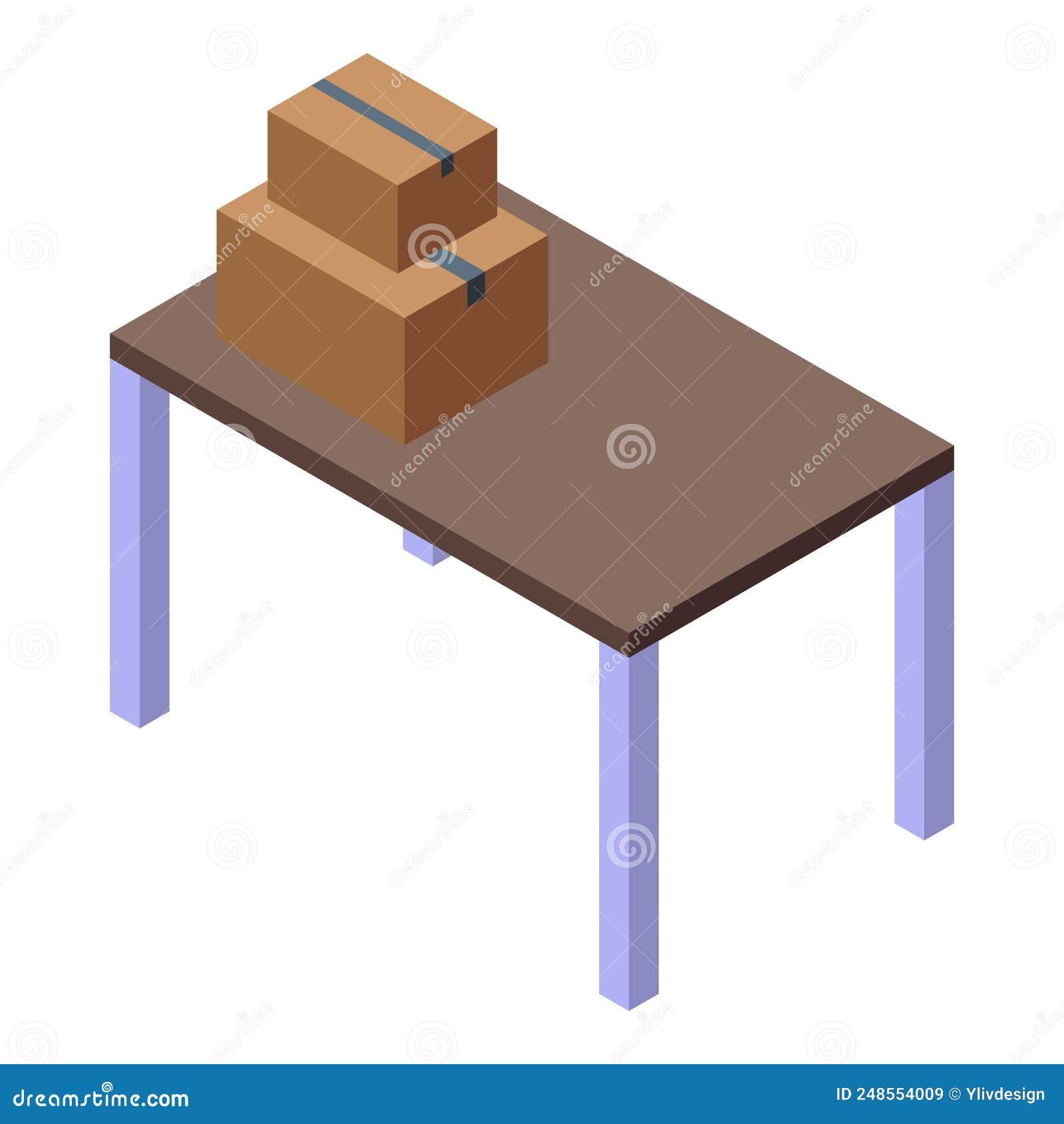 Moving House Services Table Box Icon Isometric Vector. Move Home Stock ...