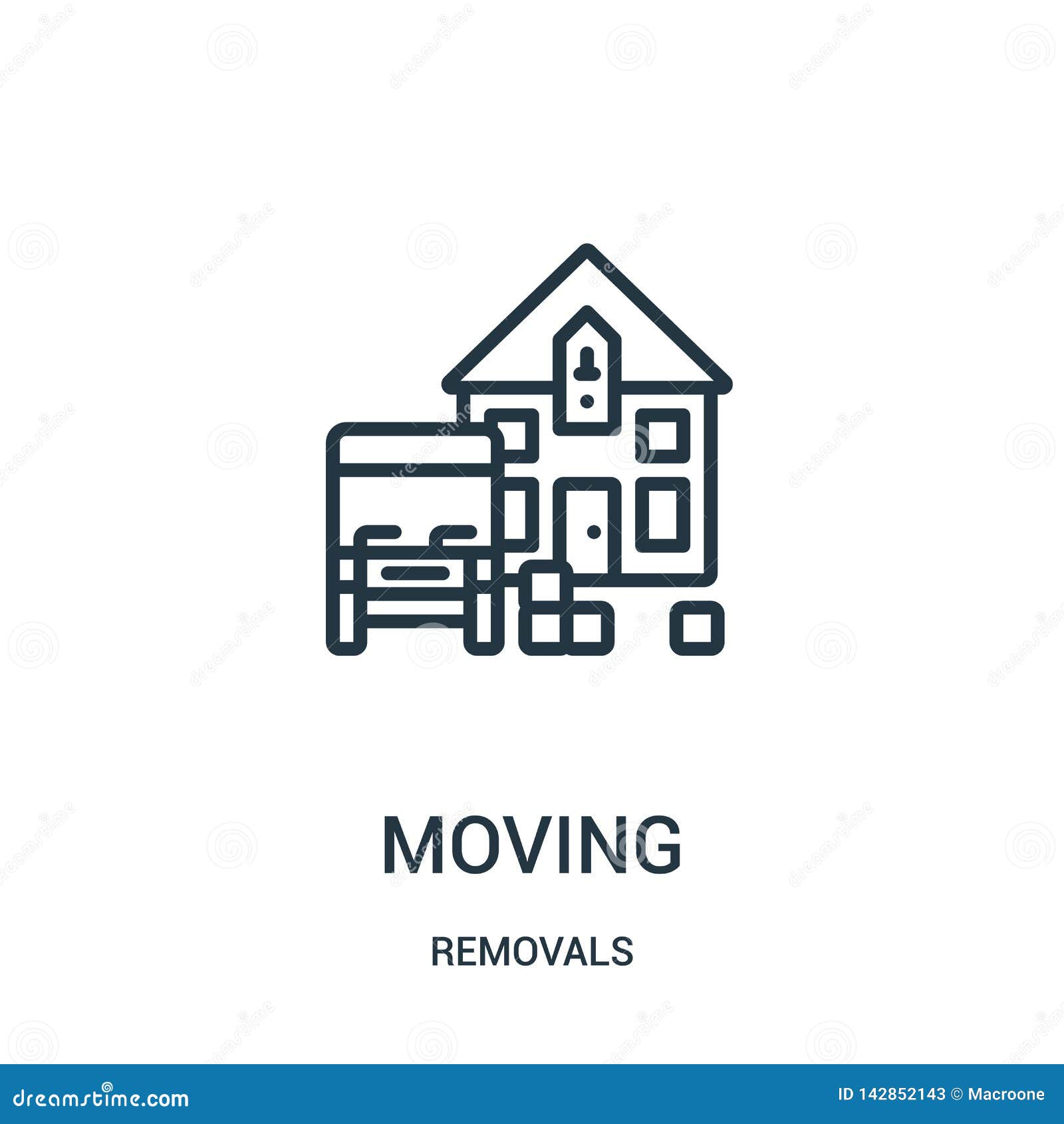 Moving Icon Vector from Removals Collection. Thin Line Moving Outline ...