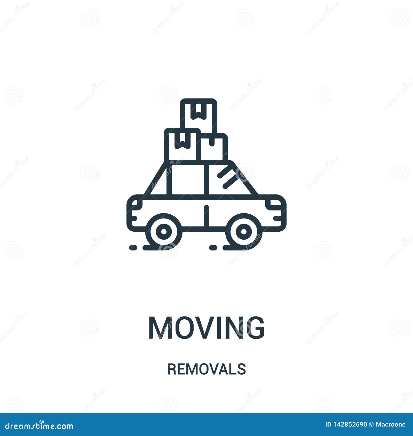Moving Icon Vector from Removals Collection. Thin Line Moving Outline ...