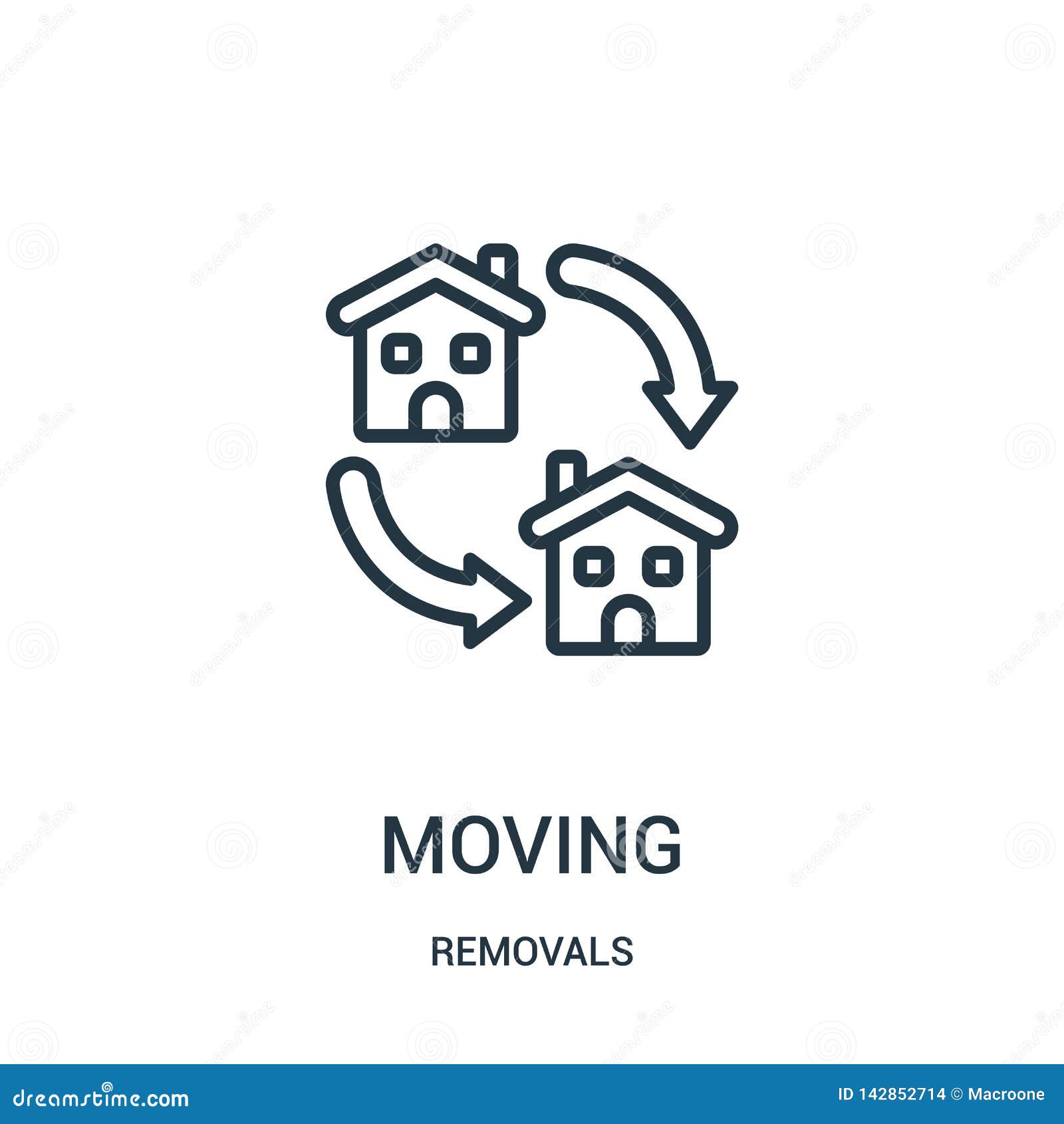 Moving Icon Vector from Removals Collection. Thin Line Moving Outline ...
