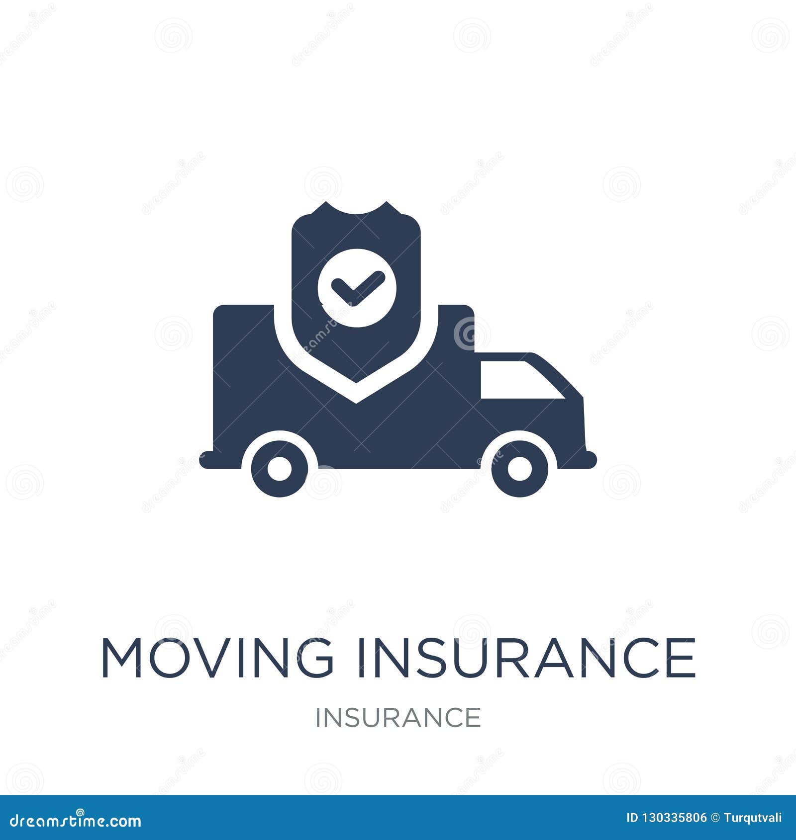 Moving Insurance Icon. Trendy Flat Vector Moving Insurance Icon Stock ...