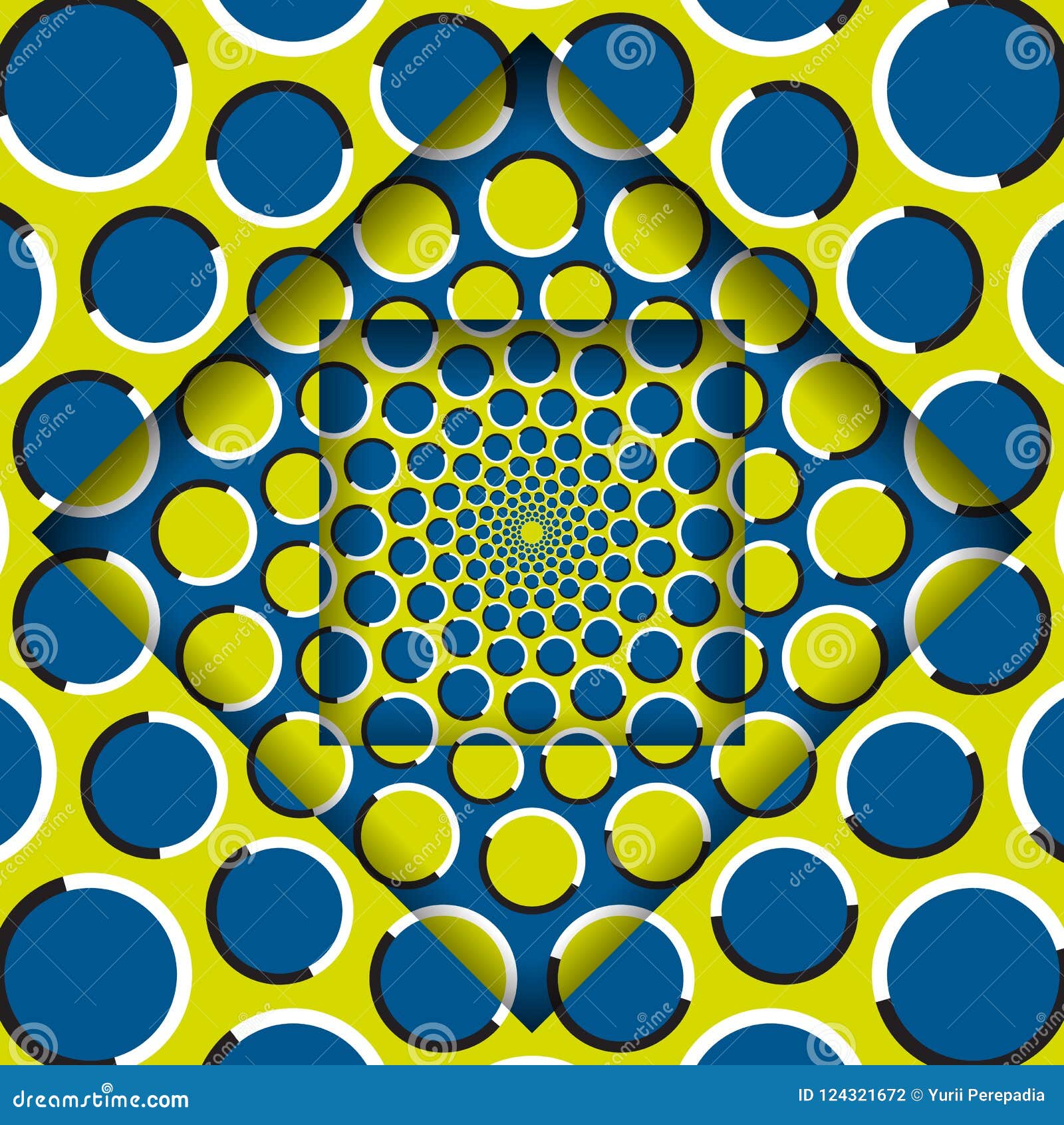Moving Layers with a Circular Pattern. Abstract Optical Illusion ... Moving Layers with a Circular Pattern. Abstract Optical Illusion ...