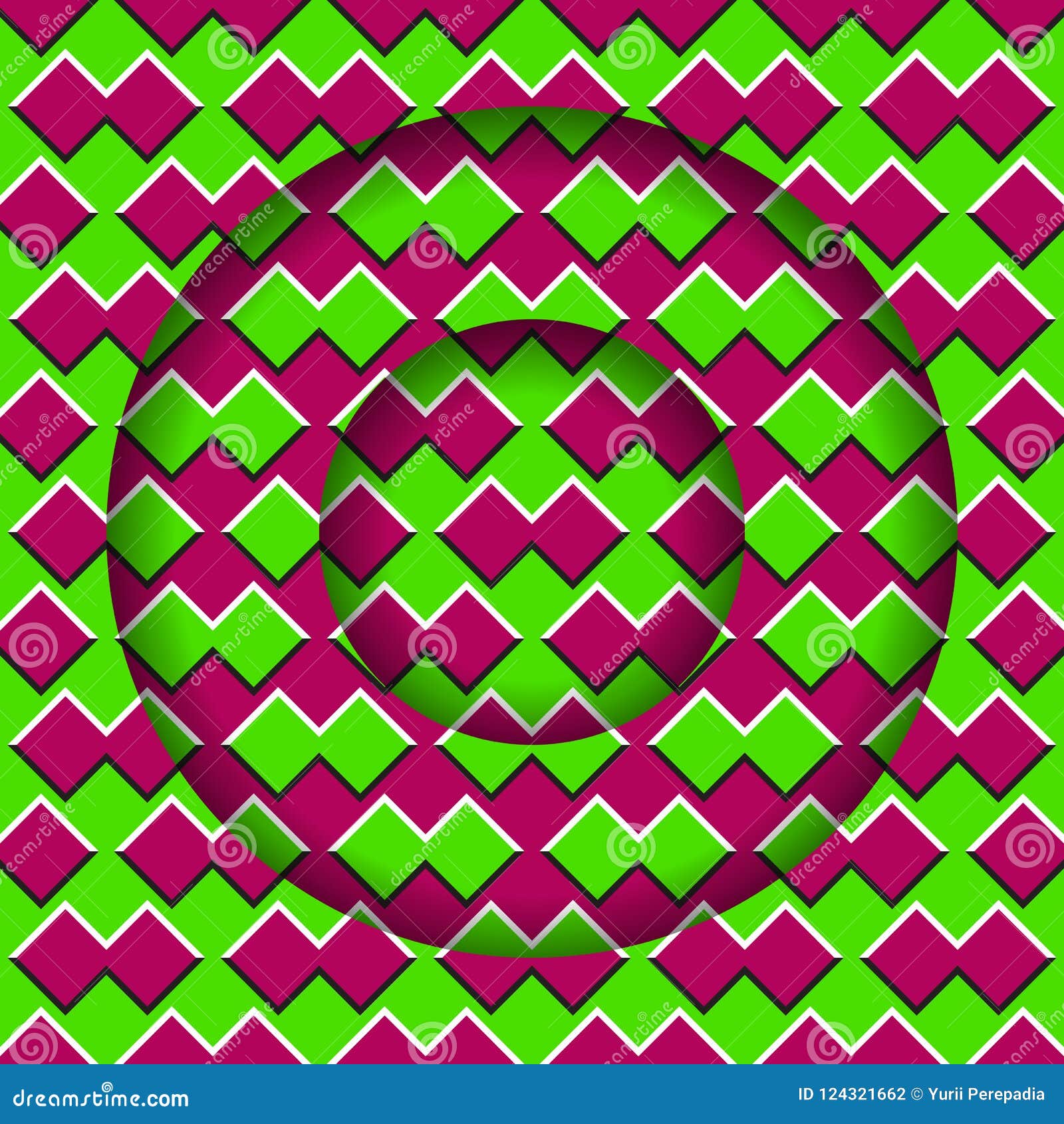 Moving Layers with a Motley Pattern. Abstract Optical Illusion ...