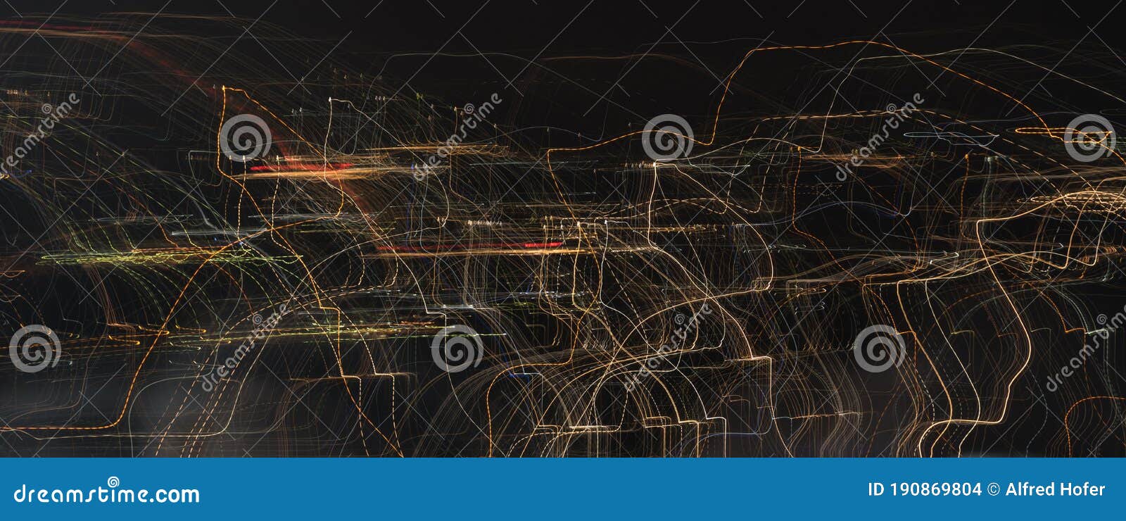 Moving Light Trails - Abstract Stock Photo - Image of artistically ...