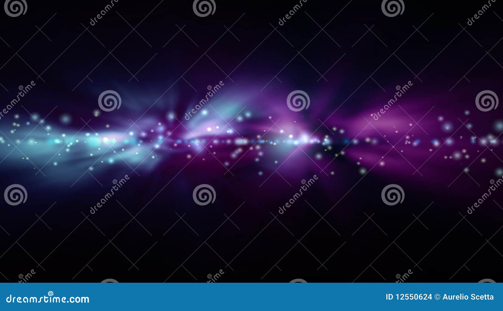 Moving Lights on Dark Background Stock Illustration - Illustration of ...