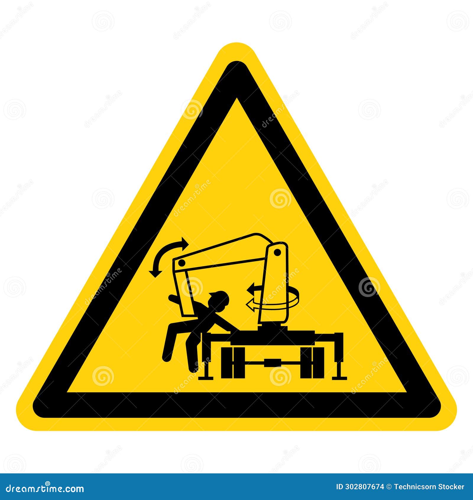Moving Machinery Symbol Sign, Vector Illustration, Isolate on White ...
