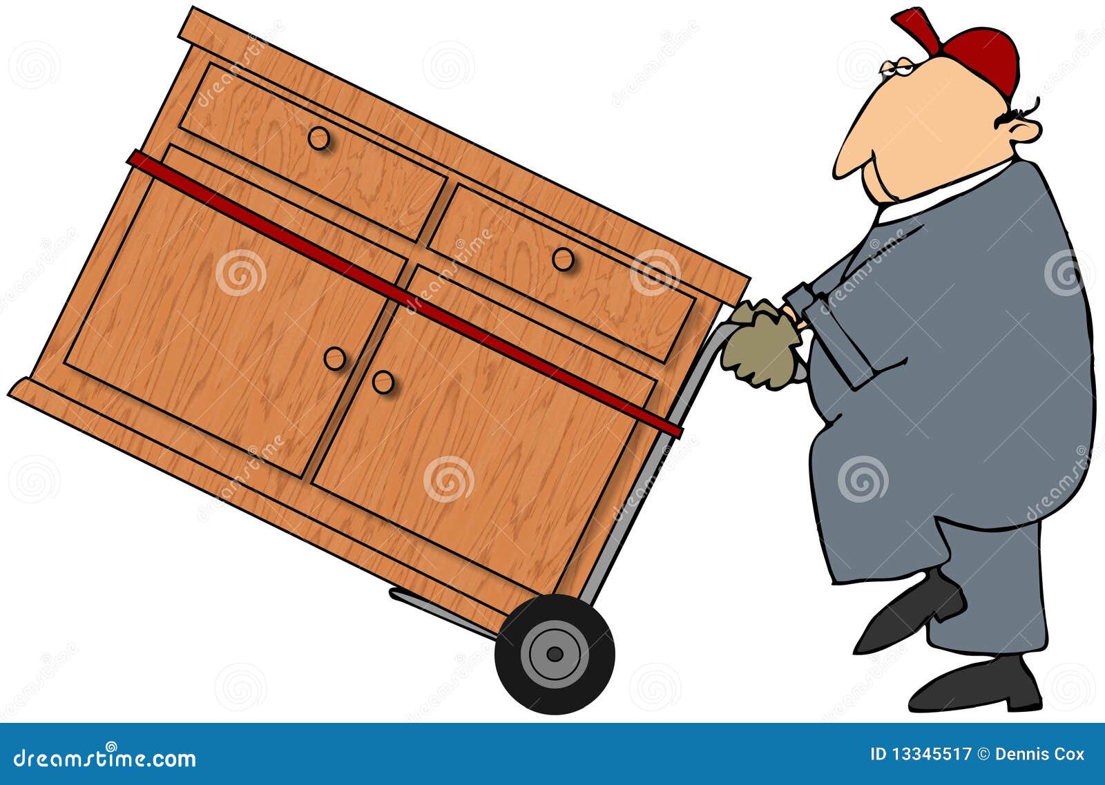 Moving Man stock illustration. Illustration of hand, moving - 13345517
