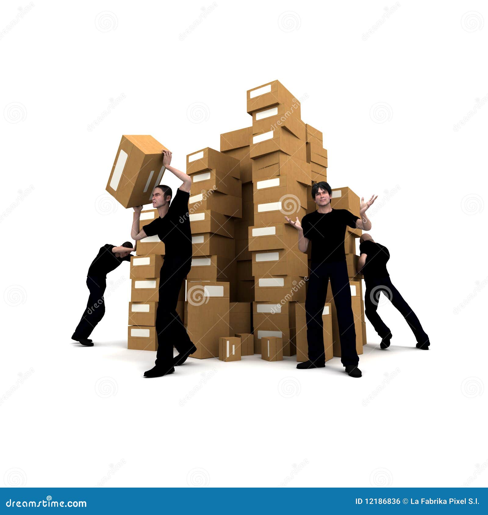 Clipart Of Man Moving 3d