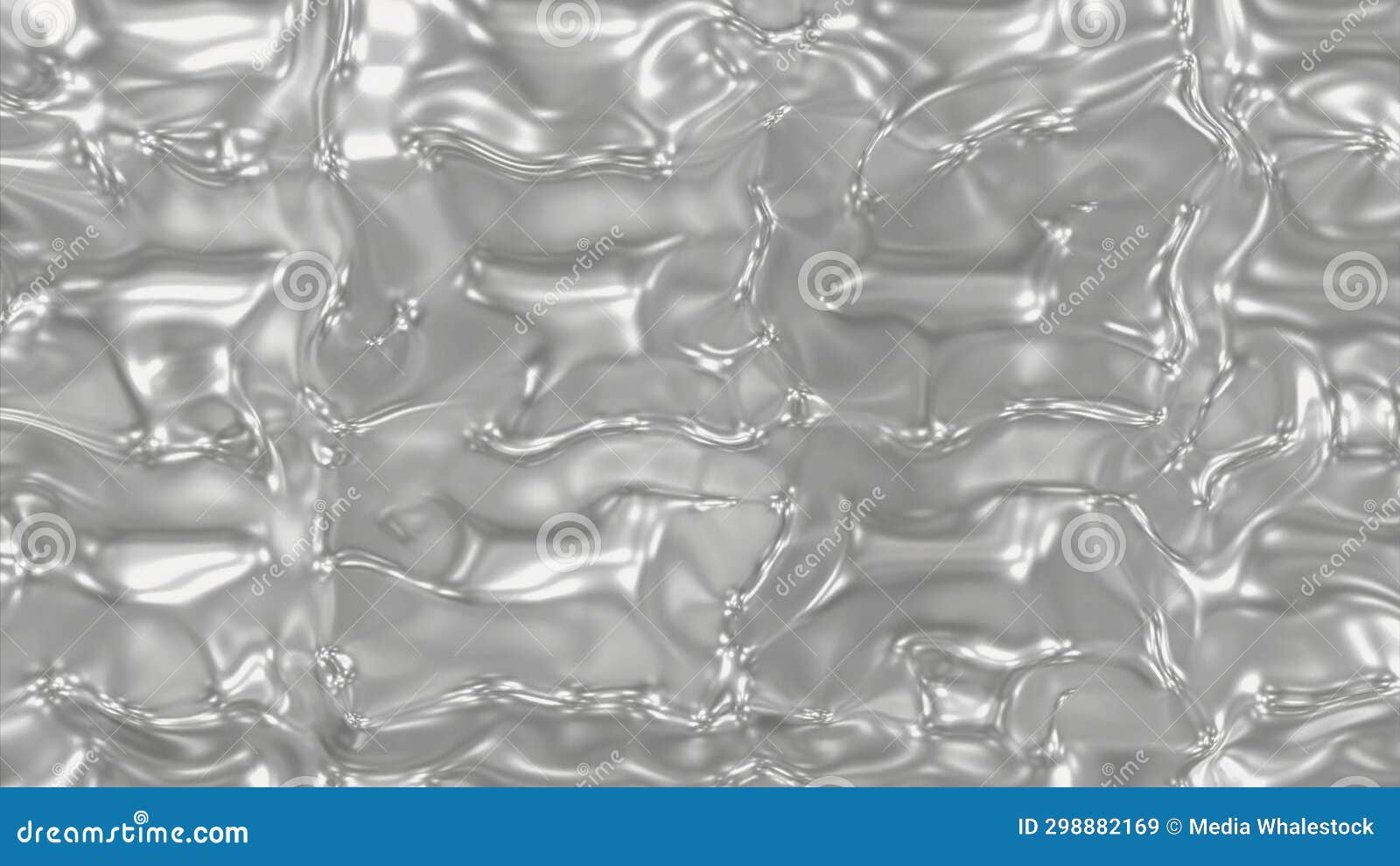 Moving Metallic Liquid with Ripples in Flow. Design. 3D Liquid Texture ...