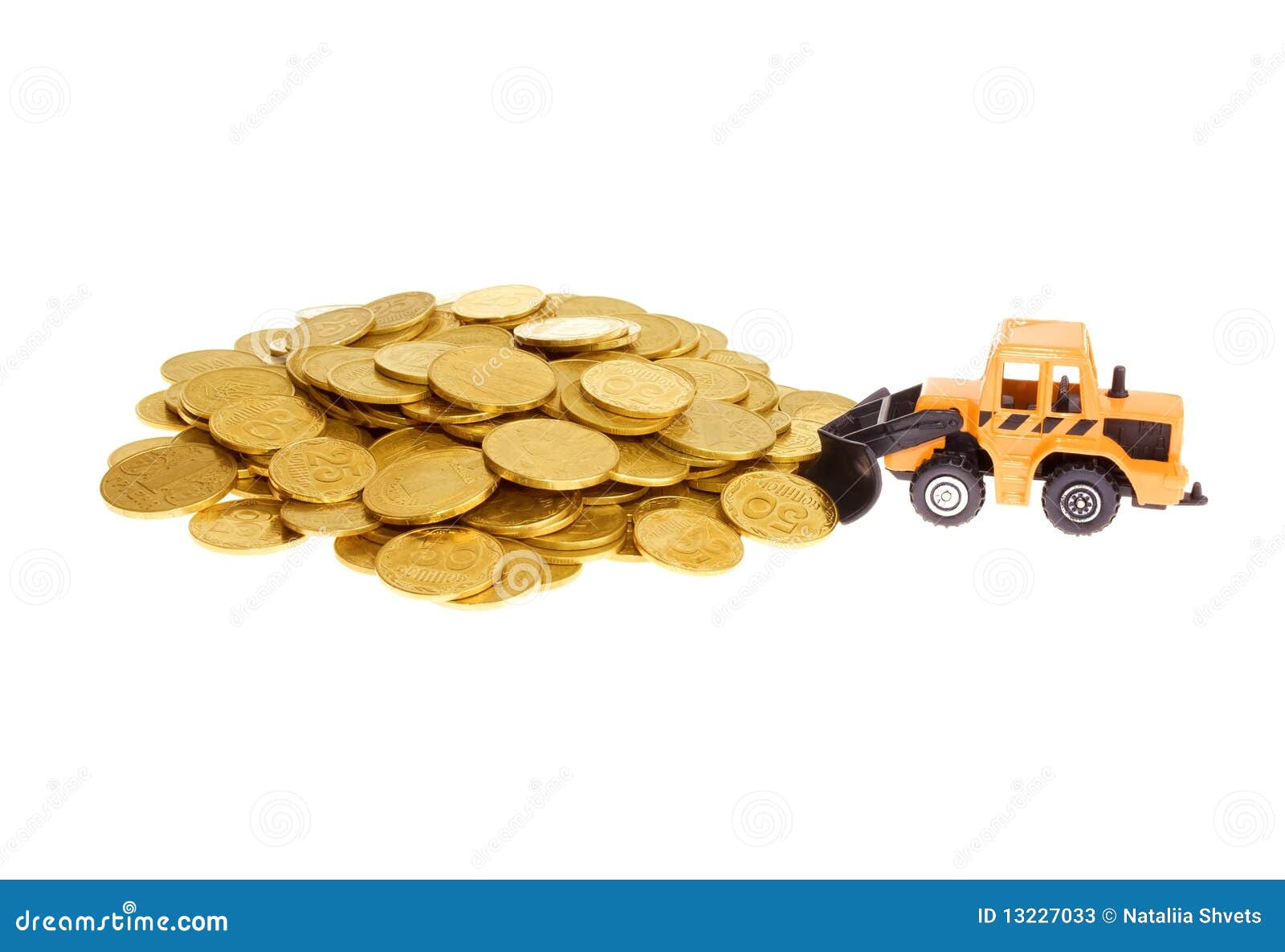Moving Money stock image. Image of dozer, driving, coins - 13227033
