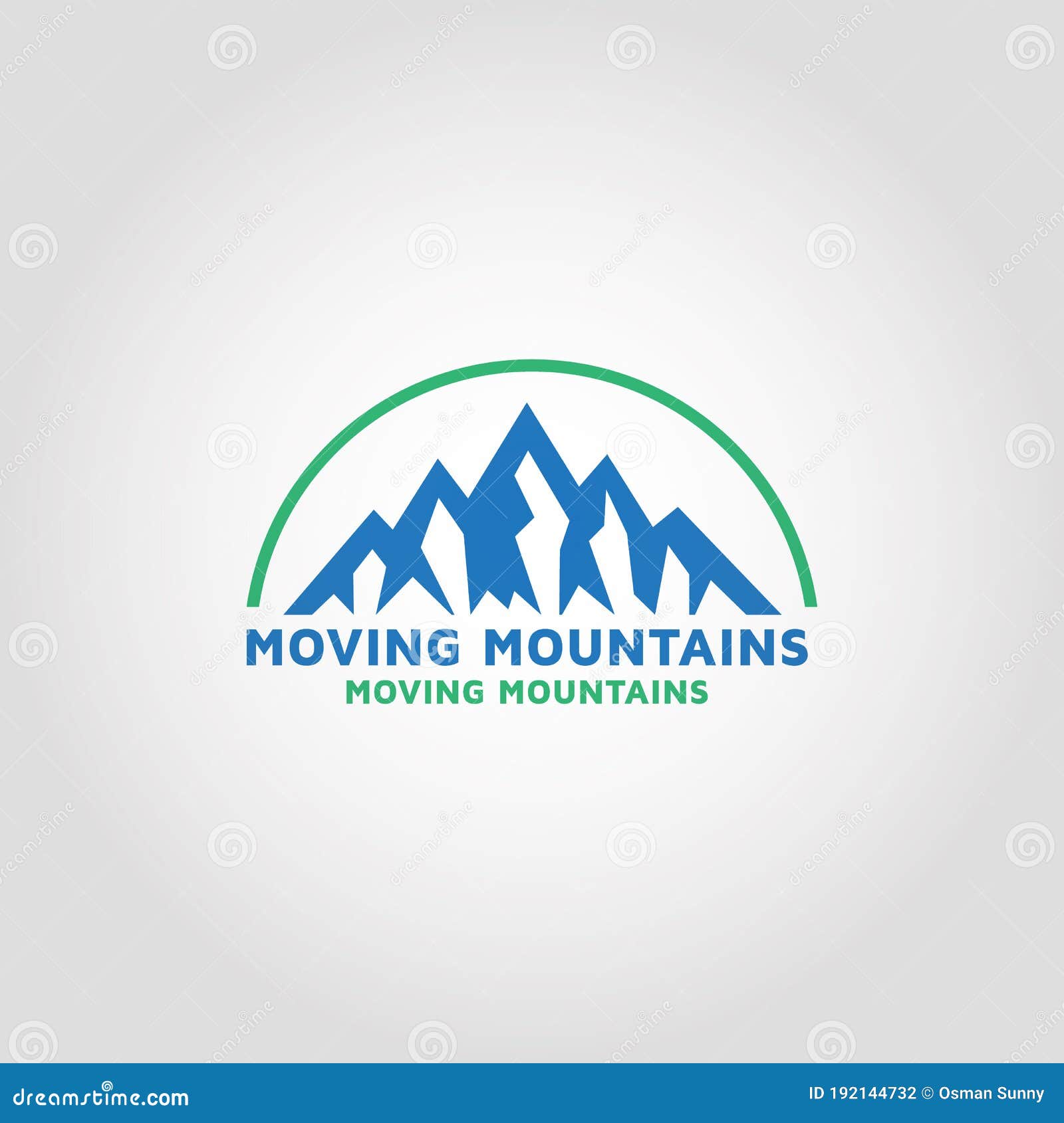 Moving Mountains Logo Design Template Idea and Inspiration Stock Vector ...